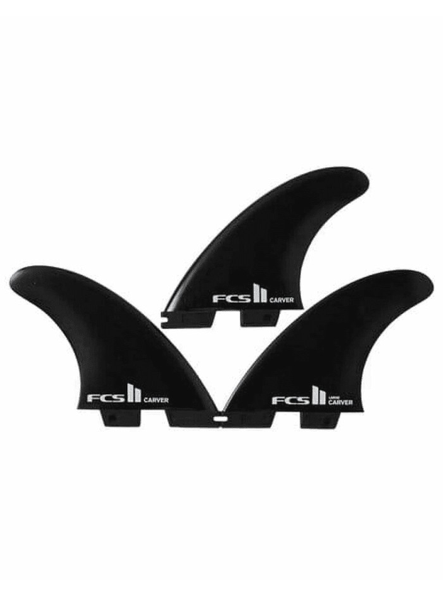 FCS II Caver Glass Flex Fins Tri Set - Large - Surfboard Fins FCS2 ...