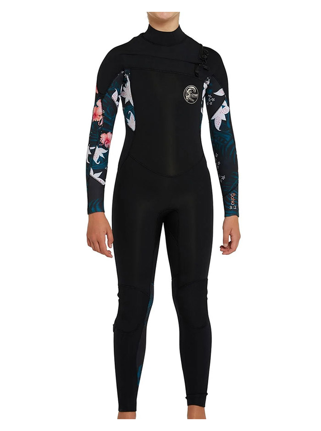 ONeill Girls Bahia 4x3mm Chest Zip Wetsuit - Wetsuits for surfing ...